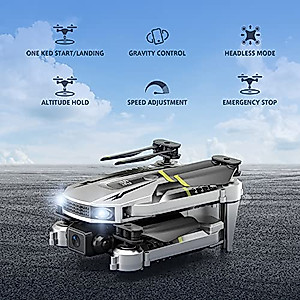 TOPRCBOXS S2 Mini Drone for Kids with 1080P HD Camera, FPV Quadcopter Cool Toys Gifts for Boys Girls, Foldable Drones with Altitude Hold, Gravity Control, 3D Flips, Headless Mode, and 2 Batteries