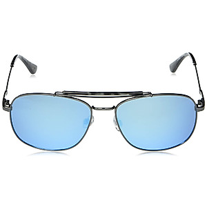 Columbia Womens Trail Dash Sunglasses, Gunmetal/Blue Flash Polarized, 50 Mm US