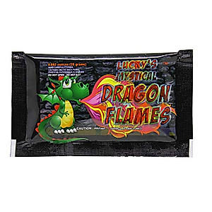 Mystical Fire Dragon Flames Flame Colorant Vibrant Long-Lasting Pulsating Flame Color Changer for Indoor or Outdoor Use 0.882 oz Packets 25 Count Box