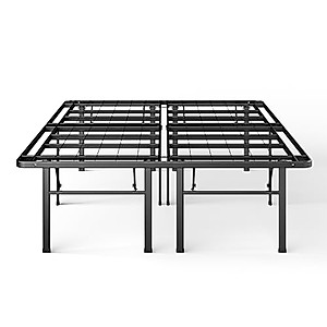ZINUS SmartBase Heavy Duty Mattress Foundation, 18 Inch Metal Platform Bed Frame, No Box Spring Needed, Sturdy Steel Frame, Underbed Storage, King