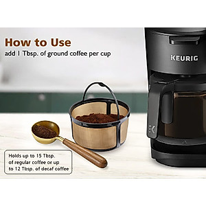 Reusable K Duo Coffee Filter for K-Duo Essentials, K-Duo Brewers Only - Carafe Basket Coffee Filters, Reusable K Duo K-Duo Essentials Coffee Makers Accessories, 1 pack