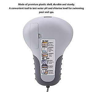 Hakeeta PH Tester, pH Meters, for Swimming Pool, Water Quality Analyzer, with Probe, Easy to Set Up, Quick Testing, Adjust pH of The Pool, for Pools, Aquariums