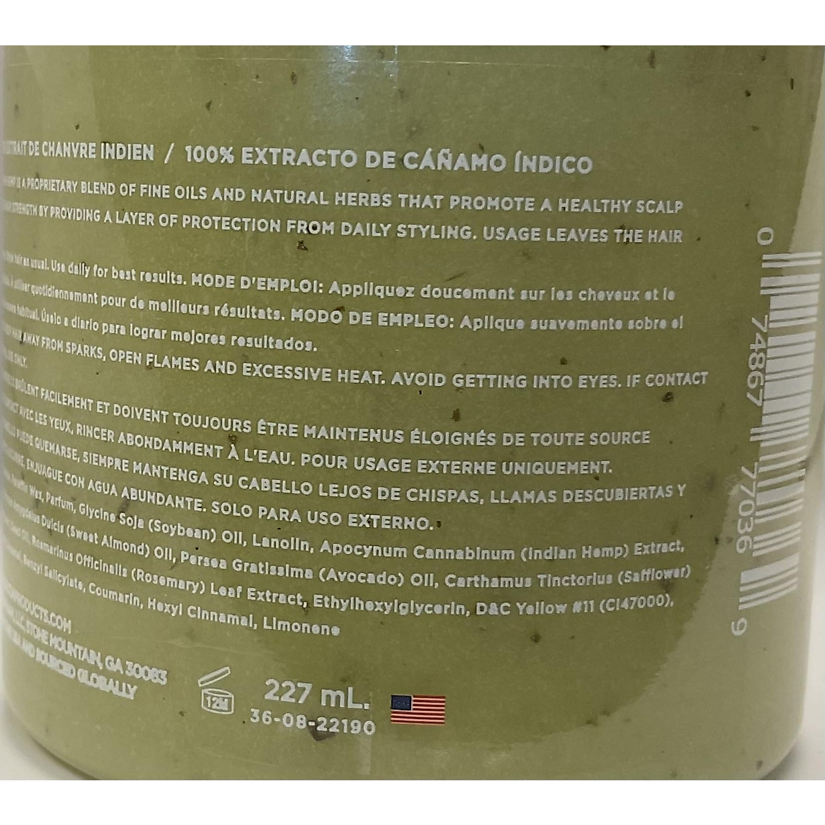 KUZA Indian Hemp Hair and Scalp Treatment, 8 oz (3PCS)