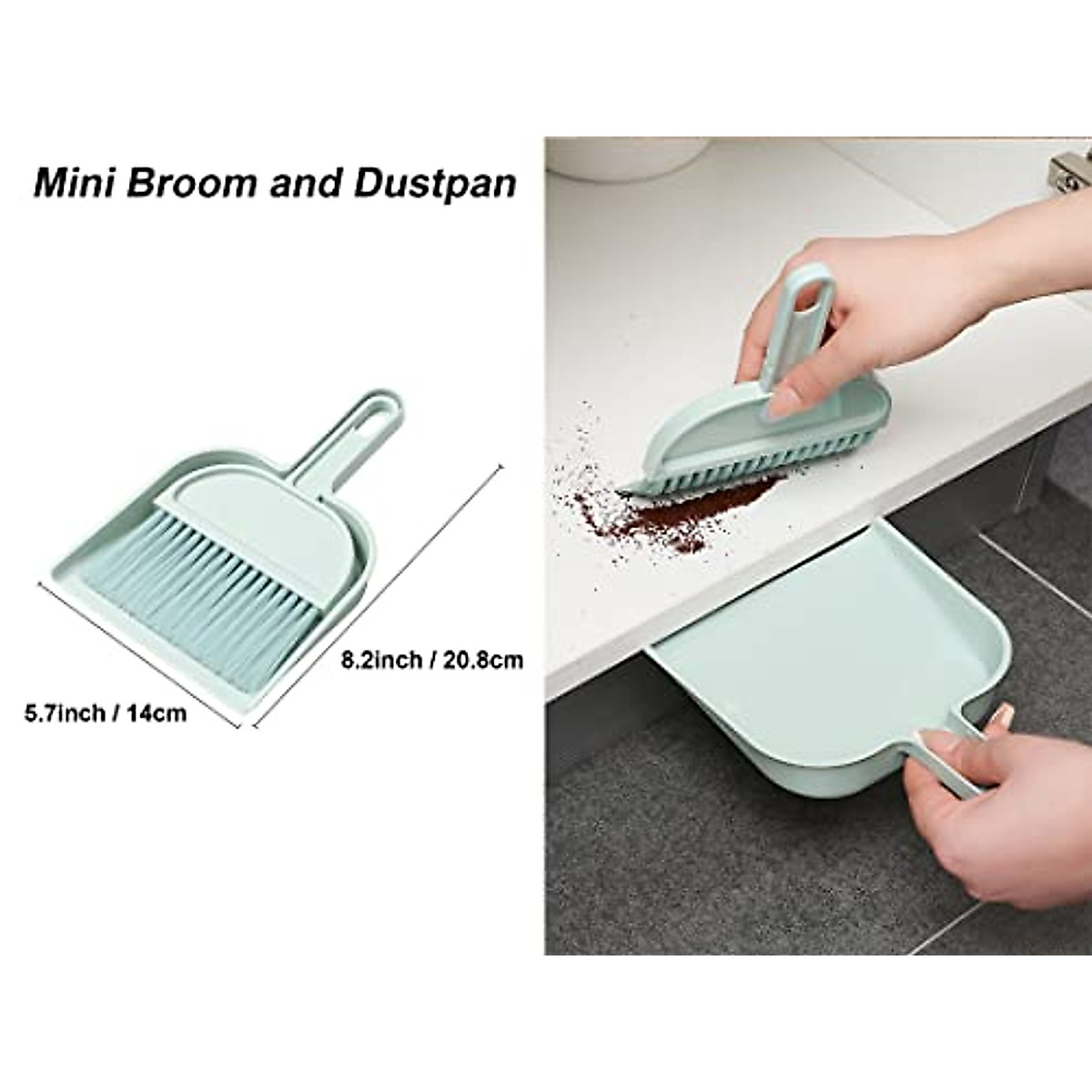 Lucky Interests 2 pcs Triangle Rabbit Litter Tray, Guinea Pig Training Corner Small Animal Toilet Potty Chinchilla Potty Box with Mini Broom & Dustpan, Disposable Cage Liner for Hamster Ferret Bunny