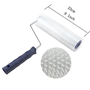 23cm/9'' Aeration Latex Floor Self Leveling Screed Spiked Roller