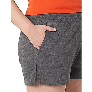 Amazon Essentials Women's Fleece Short, Charcoal Heather, X-Large