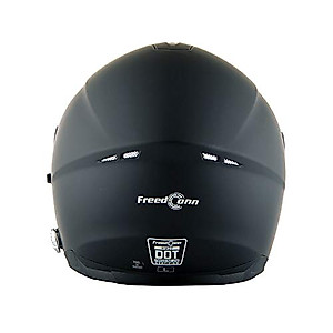 Martian Motorcycle Bluetooth Helmet Full Face Dual Visor with Bluetooth Headset 6 Riders intercom & 1000 Meter Communication