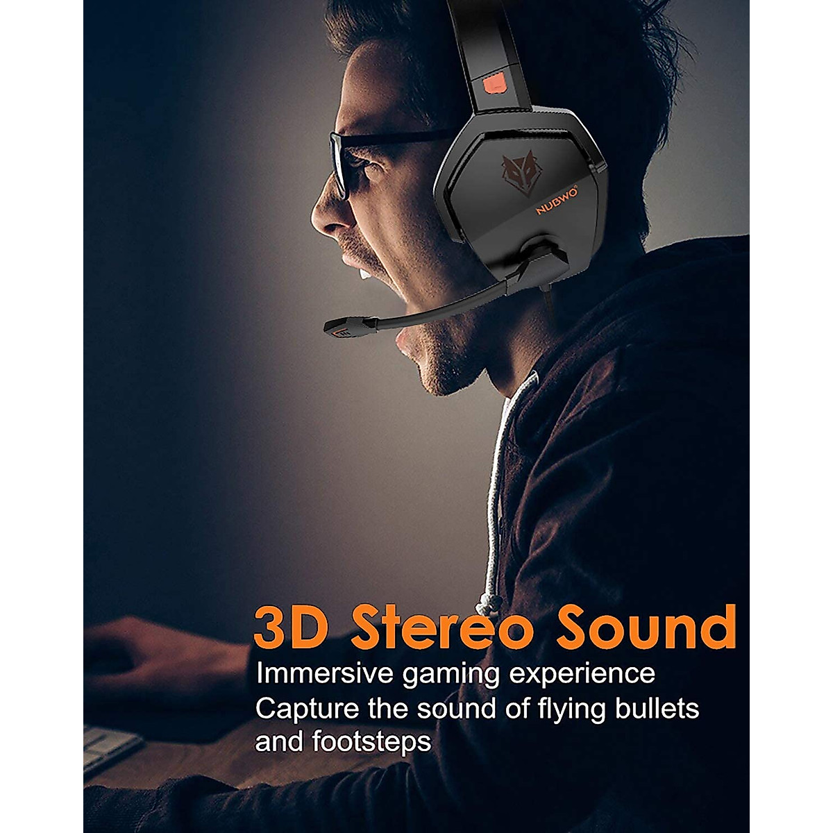 XIBERIA Gaming Headset for Xbox One/PS4/PS5/PC/Mac,Controller,Noise Cancelling Over Ear Headphones with Mic, Bass Surround Soft Memory Earmuffs (Renewed)