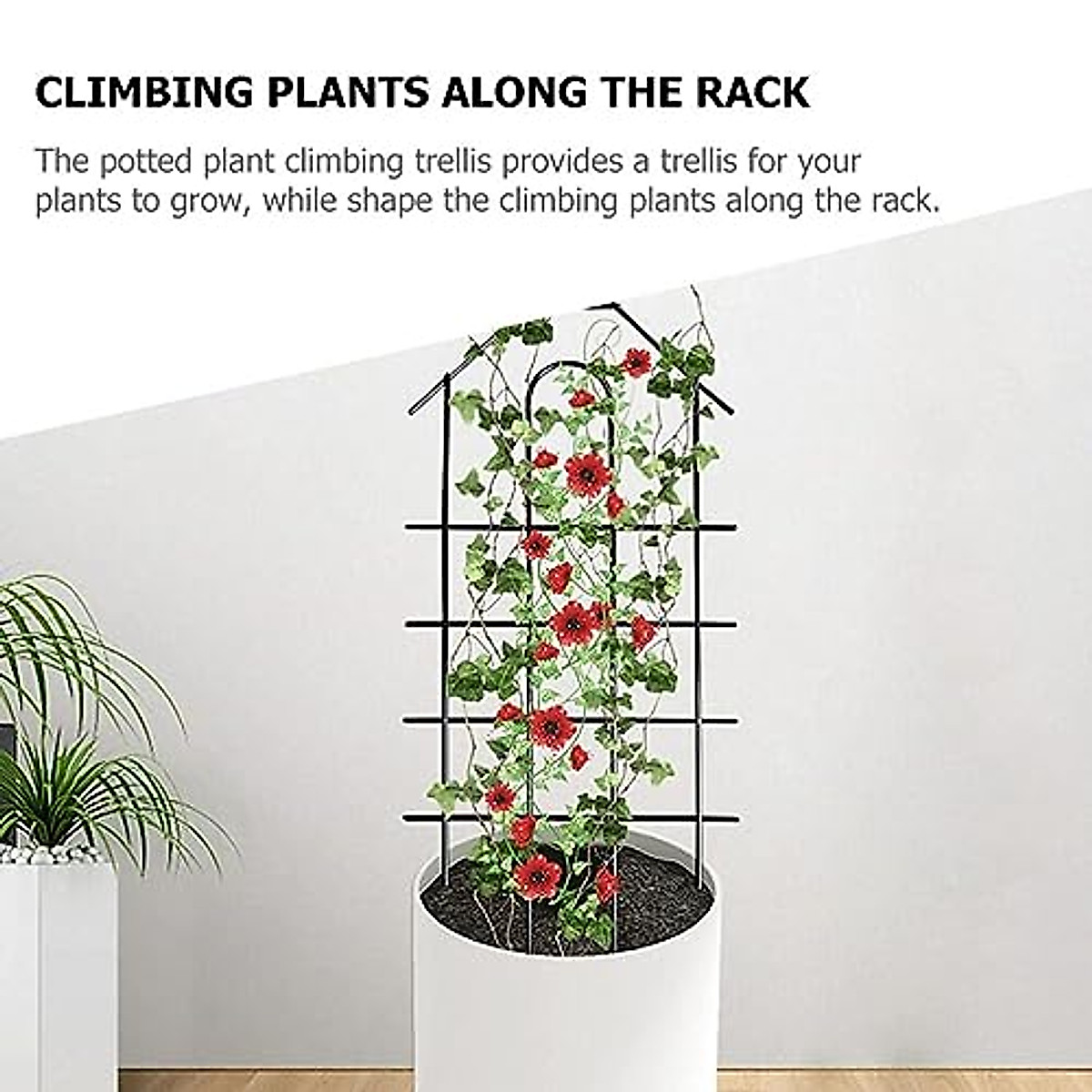 GANAZONO 2pcs Bracket Outdoor Lattice Trellis trellises for Climbing Plants Climbing Frame Vine Trellis Outdoor Accessories Raspberry Trellis Flower Stand Scaffolding Pergola