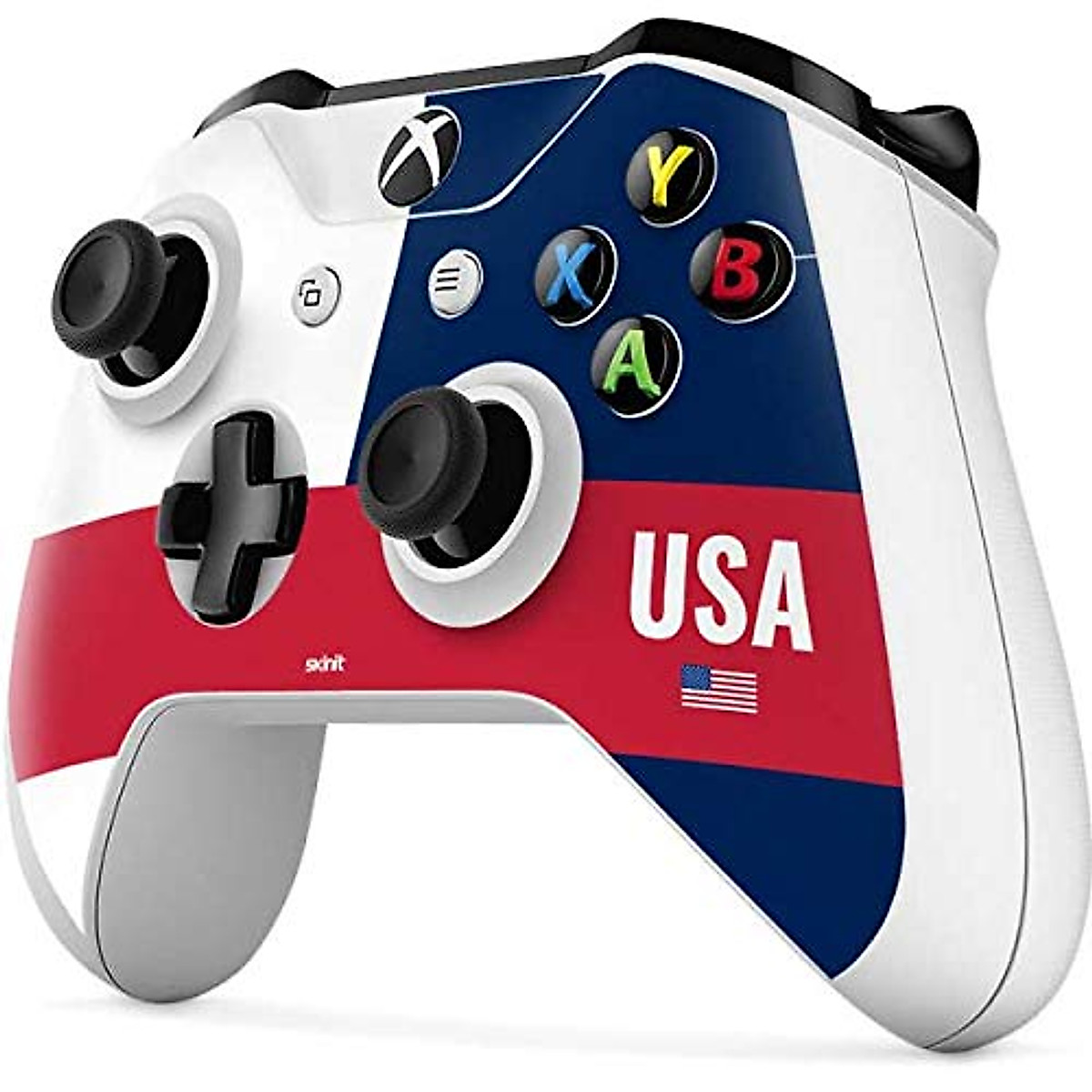 Skinit Decal Gaming Skin Compatible with Xbox One S Controller - Originally Designed USA Flag Color Block Design