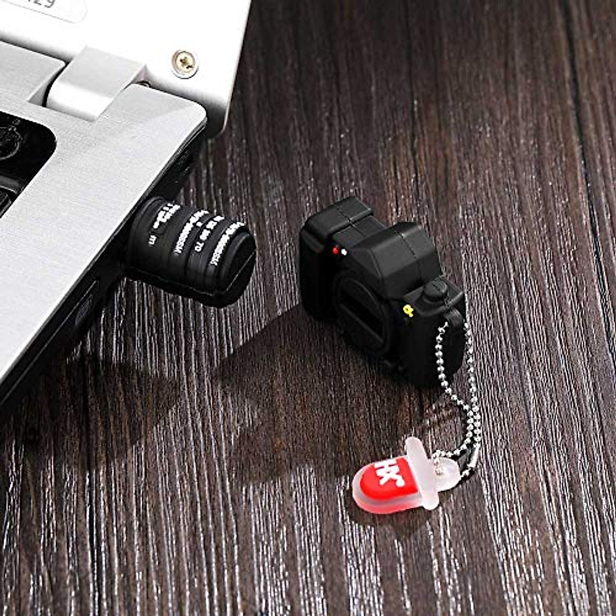 USB Flash Drive, 8GB / 16GB / 32GB / 64GB Silicone USB 2.0 USB Memory Stick Data Storage Pendrive Thumb Drives (64GB, Cute Camera)