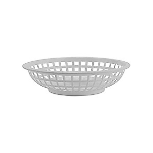 G.E.T. RB-820-W Round Serving / Bread Basket, 8", White (Set of 12)