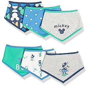 Amazon Essentials Disney | Marvel | Star Wars Baby Bibs, Mickey Oh Boy,One Size