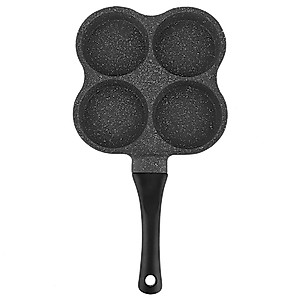 Nonstick Pancake Pans, Aluminum 4 Cups Pancake Omelet Eggs Pan Frying Pot Maker Kitchen Utensil for Egg Burger, Breakfast Pancake Pan, Omelet Breakfast