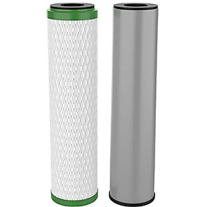 Pentair Pentek P-250A WaterFilter Set,10-Inch ReplacementCartridge Set for Use in the US-1000 Under Sink Drinking Water System,10"x 2.5", 0.5 Micron,Compatible with many Culligan and GE systems, White