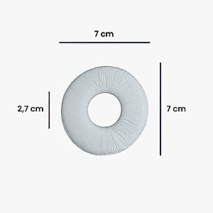kwmobile Ear Pads Compatible with Sony MDR-ZX110 / MDR-ZX310 Earpads - 2X Replacement for Headphones - White