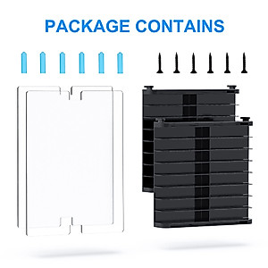 ASFSKY Game Storage Tower Universal Video Game Storage for 32 Games Storage Stand Compatible with PS5 PS4 Xbox Nintendo Switch Games Gamer Gifts