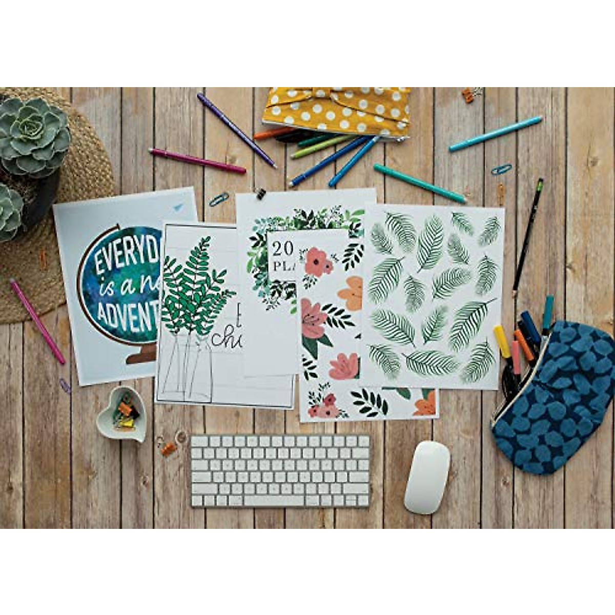 UCreate Customizable DIY Teacher Planner Kit, 8.5" x 11", 157 Pieces (P1000128)