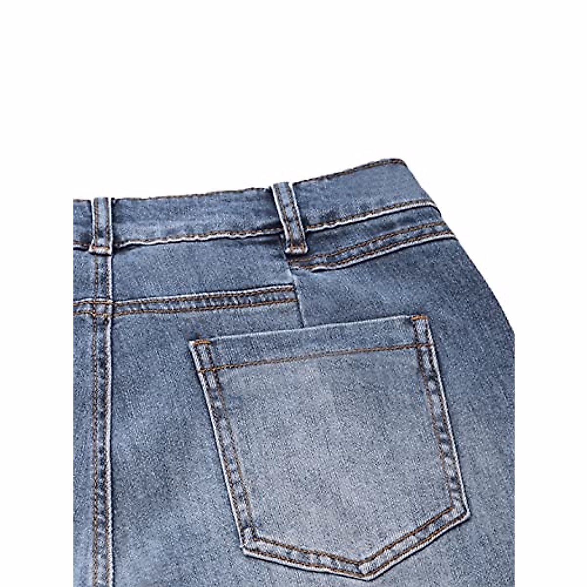 Flamingals Wide Leg Jeans for Women Stretch Low Waist Baggy Jeans Boot Cut Jeans Flare Leg Denim Pants Without Belt Navy Blue M