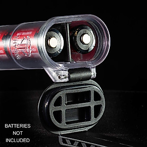 Thyrm CellVault XL Battery Storage (Clear) Case for AA, AAA, CR123, 18650 Batteries, Survival Gear, Made in USA