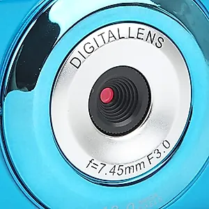 2.7in Kids Digital Camera, ABS Metal Camera, Portable Digital Camera for Children Beginners,48MP High Definition 8X Optical Zoom, Supports Expansion Storage Up to 32GB (Blue)