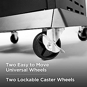 Endark Propane Gas Grill 3-Burner Gas Grill with Side Burner and Porcelain-Enameled Cast Iron Grates 33950BTU for Outdoor Cabinet Style Patio Garden BBQ, Camping