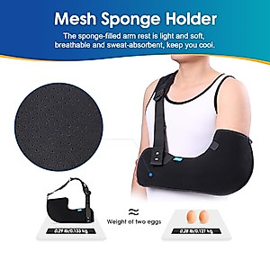 Cozyhealth Arm Sling Shoulder Injury Immobilizer Rotator Cuff Support Brace for Sleeping, Comfortable Medical Sling Arm for Shoulder Injury, Left and Right Arm for Men and Women (Medium)
