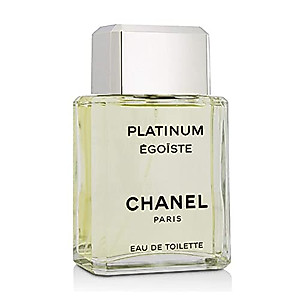 Egoiste Platinum by Chanel for Men, Eau De Toilette Spray, 3.4 Ounce