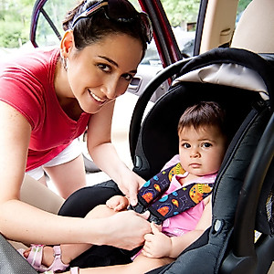 2Pack Seat Belt Cover for Kids, Cute Cartoon Pattern Car Seat Belt Pads Cover for Girls and Boys, Kid's Seat Belt Cushion, Shoulder Strap Pad (Space Dinosaur)