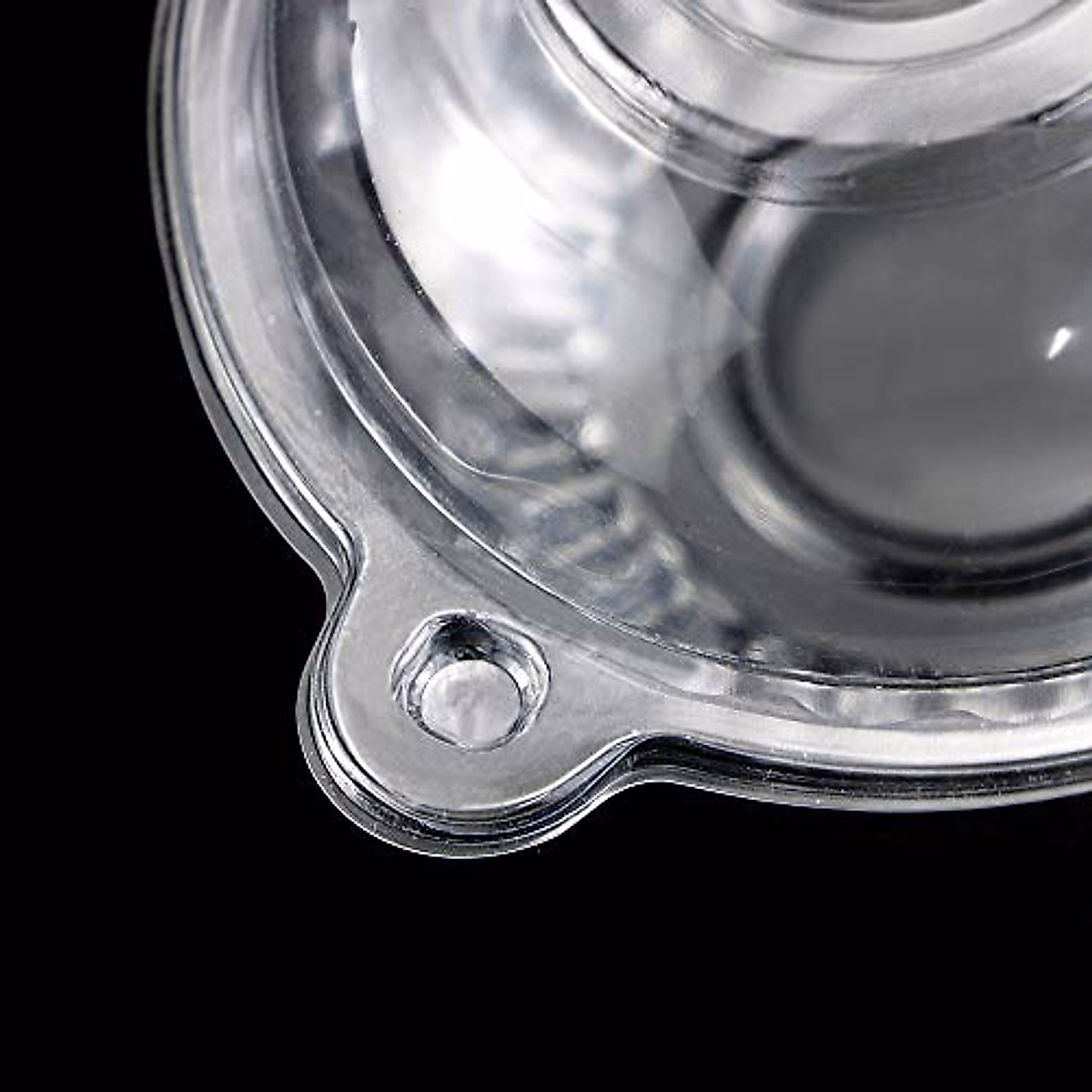 Twdrer 100PCS Plastic Single Individual Cupcake Dome Cup with Lid,Clear Plastic Muffin Holders Cake Cases Boxes Containers for Party,Wedding,Christmas,Holiday