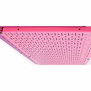 Wall Control Pink Pegboard Metal Pegboard Pack of Pink Peg Boards - Two 32-Inch Tall x 16-Inch Wide Colorful Pink Pegboard Wall Storage Panels