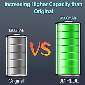 JDIRLDL PSP-S360 Battery High Capacity Quality Real 6500mAh 3.6V Lithium Ion Rechargeable Battery Pack Replacement for PSP 2000/PSP 3000,PSP Lite,PSP Slim,PSP-S110 Console