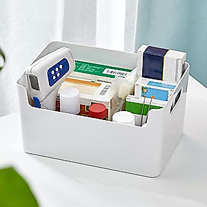 homozy Storage Boxes Bread with Handle Containers Office Decoration Organiser, Non- Lidded, Big