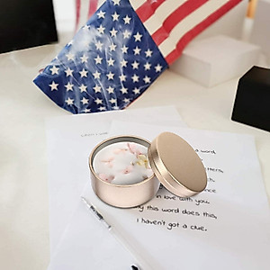 12pcs Metal Candle Tins Scented Candle Tin Sealing Tea Canister Storage Jar Candy Storage Container Iron Candle Jar DIY Candle Tins Golden 1