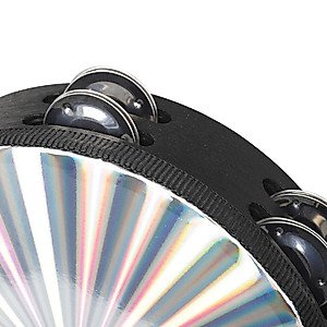 3 Pack Tambourine 8" Percussion Hand Drum Musical Educational Dance Props 3pcs Silver 8inch