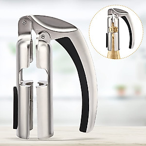 Champagne Opener,3pcs Bar Home Appliance Champagne Bottle Opener Sparkling Wine Cork Puller,Bar Jar Cork Puller Champagne Corkscrew Kitchen Sparkling Wine Bottle Opener(silver)