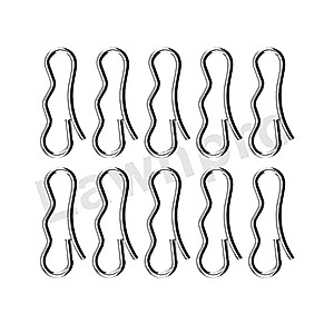 738-04155 Shear Pins(1/4" x 1-3/4") with Clips Compatible with Craftsman/Troy-Bilt/Yard-Man 900 Series Two-Stage Snow Thrower Models, 2007 and After, Replaces for 738-04155 714-04040 (10)