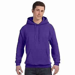 Hanes Adult EcoSmart Pullover Hood, Purple, XX-Large