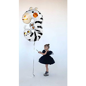 40 inch Number Balloons, Cartoon Zebra Balloon, Number 3 Balloon, Perfect Large Balloon for Fun 3rd 13 30 Birthday Decorations