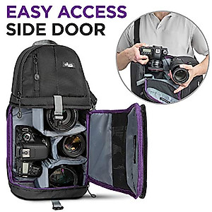 Altura Photo Camera Sling Bag DSLR Camera Bag - Camera Backpack for Canon, Nikon, Sony & GoPro Bag - Crossbody Camera Bag for Photographers - Camera Accessories Camera Bag