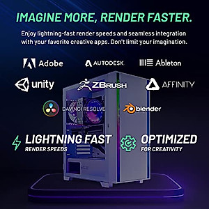 Skytech Shiva Gaming PC Desktop – AMD Ryzen 5 5600X 3.7 GHz, NVIDIA RTX 4060 Ti, 1TB NVME SSD, 16GB DDR4 RAM 3200, 600W Gold PSU, 11AC Wi-Fi, Windows 11 Home 64-bit,White