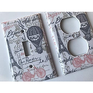 Paris Light Switch Cover - Various Size Light Switchplates Offered