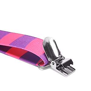 ASVP Shop Suspenders Cheshire Cat Stripe Pink - Purple Alice In Wonderland Costume