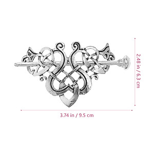 Knot Hair Clips Vintage Braids Hair Jewelry Hair Slide Clip with Stick