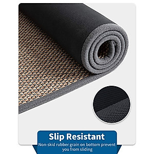 COCOER 2 PCS Kitchen-Rugs Washable, Non-Slip Kitchen-Mat for Floor, Absorbent Neutral Kitchen Rugs and Mats in Front of The Sink