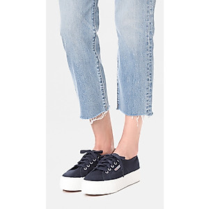 Superga womens 2790 Platform Sneaker, Navy, 7.5 US