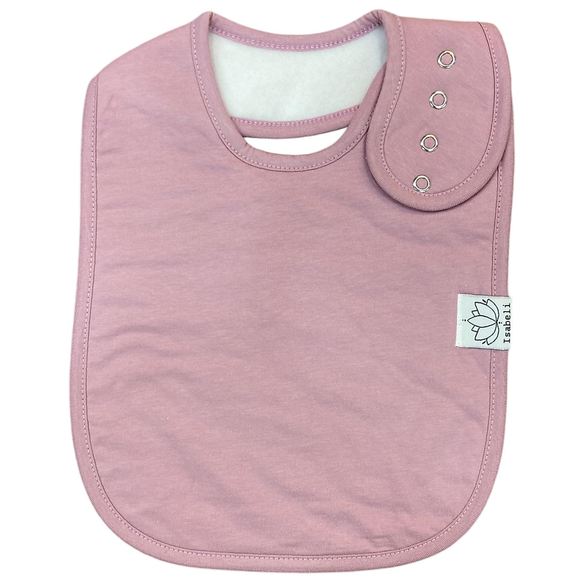 Isabeli Organic Cotton Toddler Drool Bibs 4 Pack - Pink