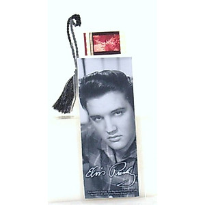 Elvis Presley Collectible Movie Film Cell & Classic B&W Close-Up Photo Print Bookmark w/Tassle 6"x2"