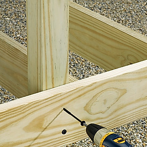 FastenMaster FMHLGM412-12 HeadLOK Heavy-Duty Flathead Fastener, 4-1/2 Inches, 12-Count , Black