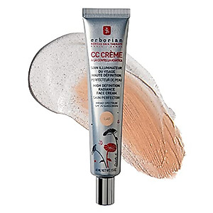 Erborian Color Correcting CC Cream with Centella Asiatica, Fair (Clair) - Light Multi-Purpose Facial Concealer with Illuminating Finish Soothes & Hydrates - SPF Korean Skincare Skin Perfector - 1.5 Oz